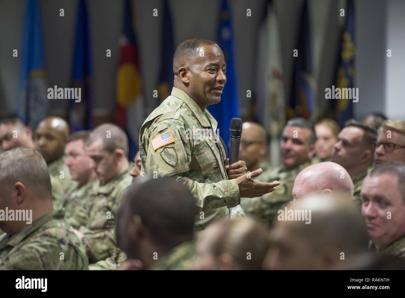 Lt. Gen. Robert S. Ferrell, Army Chief Information Officer/G6 speaks to ...