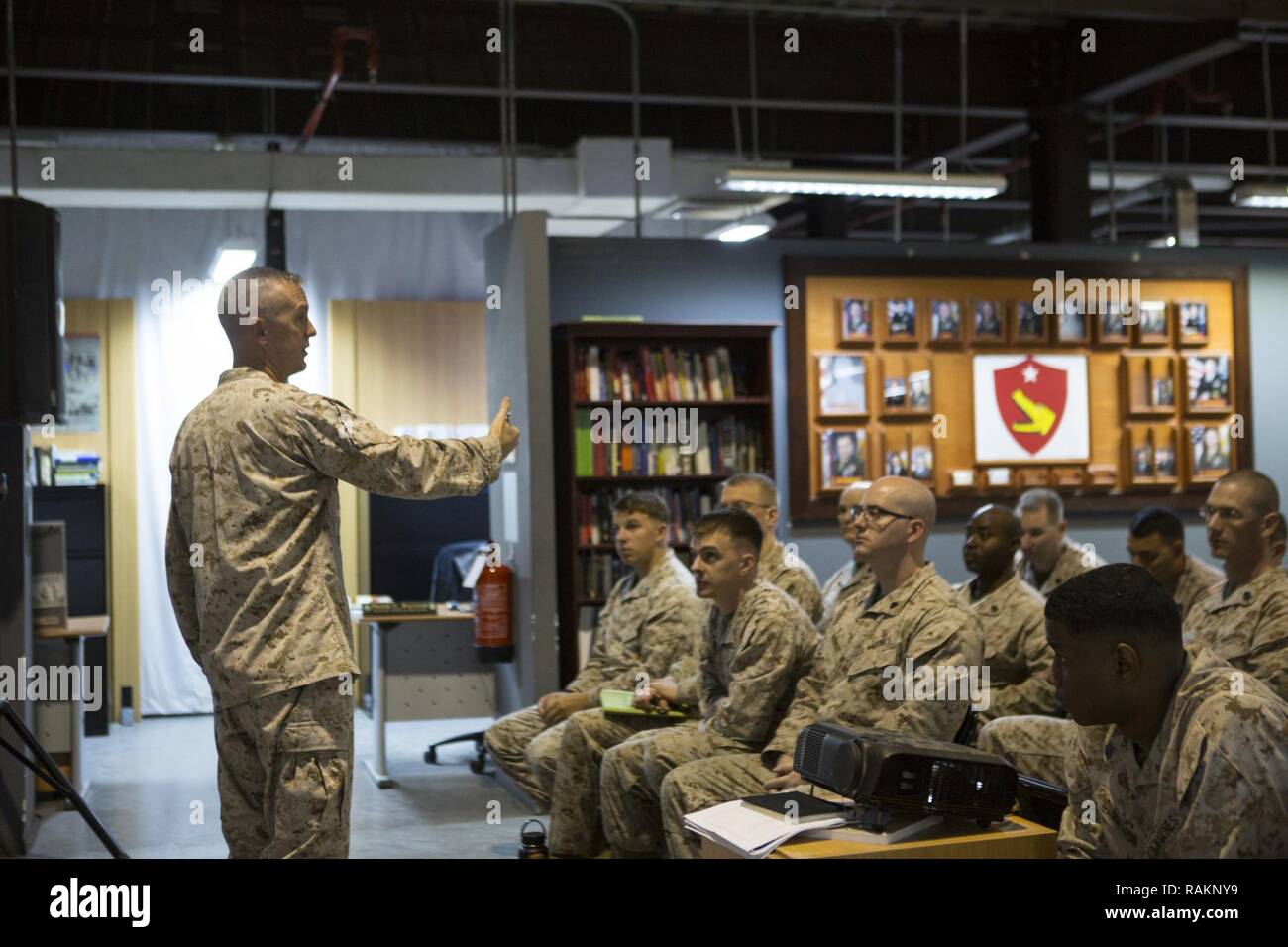 U.S. Marine Sgt. Maj. William T. Thurber, Marine Corps Forces Central ...