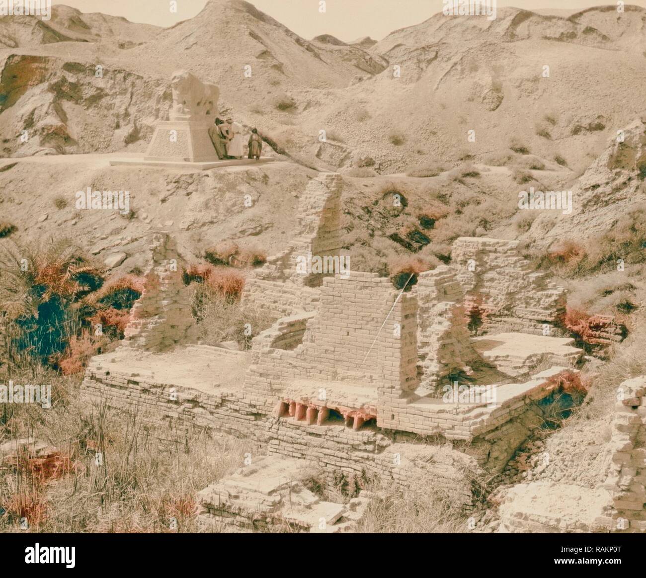 Lion's den, Babylon. 1932, Iraq, Babylon (Extinct city). Reimagined by ...