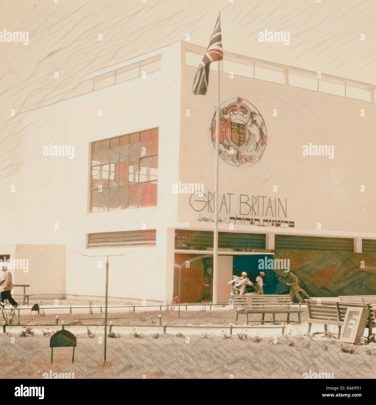 Levant fair, 1934, Tel Aviv, Israel. Reimagined by Gibon. Classic art with a modern twist ...