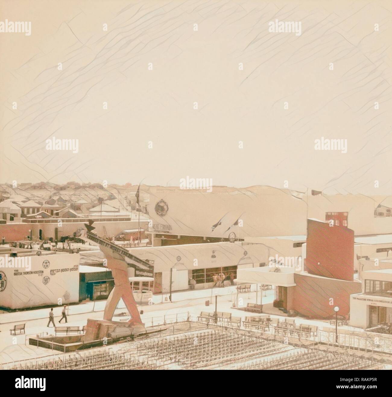 Levant fair, 1934, Tel Aviv, Israel. Reimagined by Gibon. Classic art with a modern twist ...