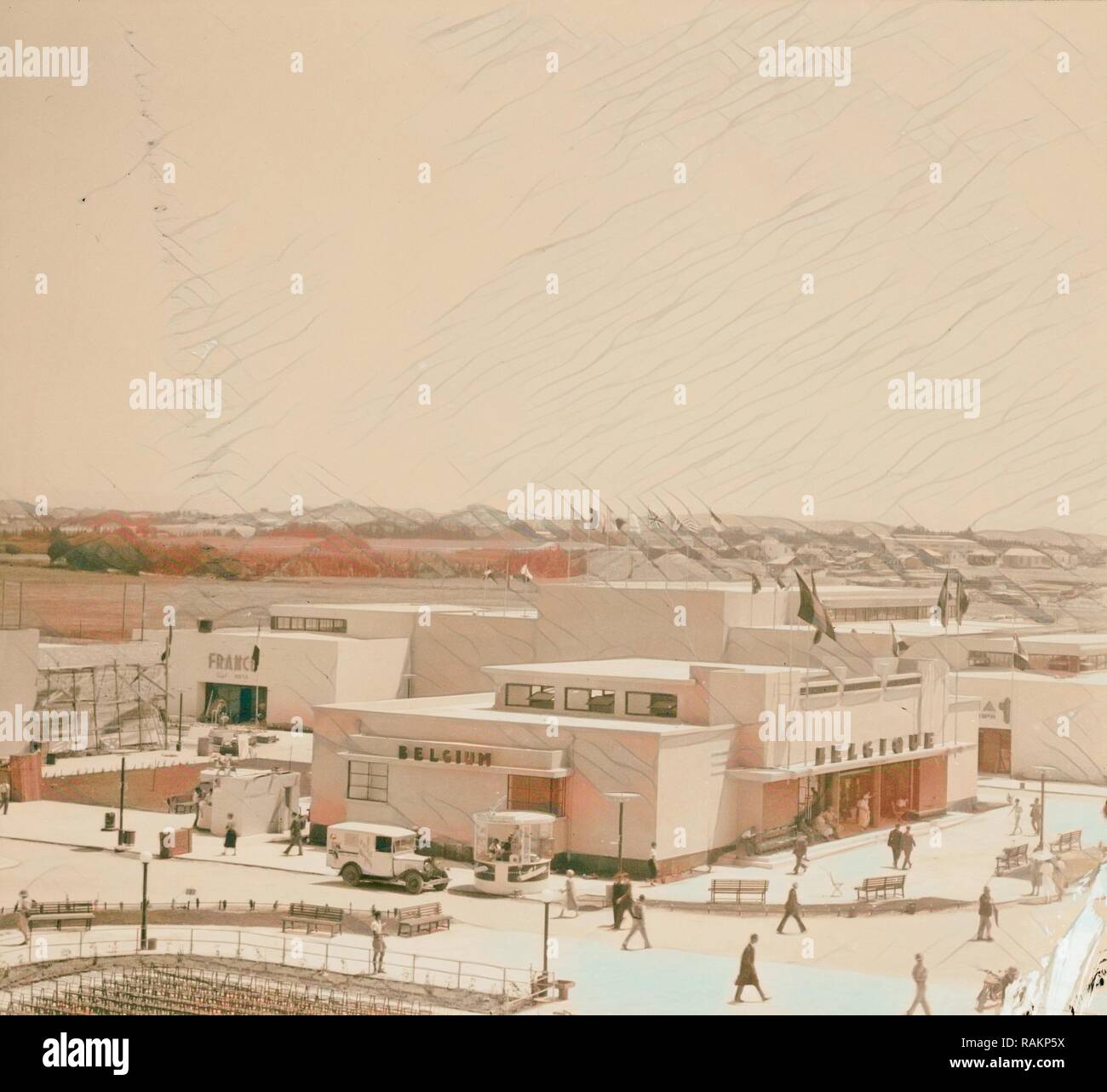 Levant fair, 1934, Tel Aviv, Israel. Reimagined by Gibon. Classic art with a modern twist ...