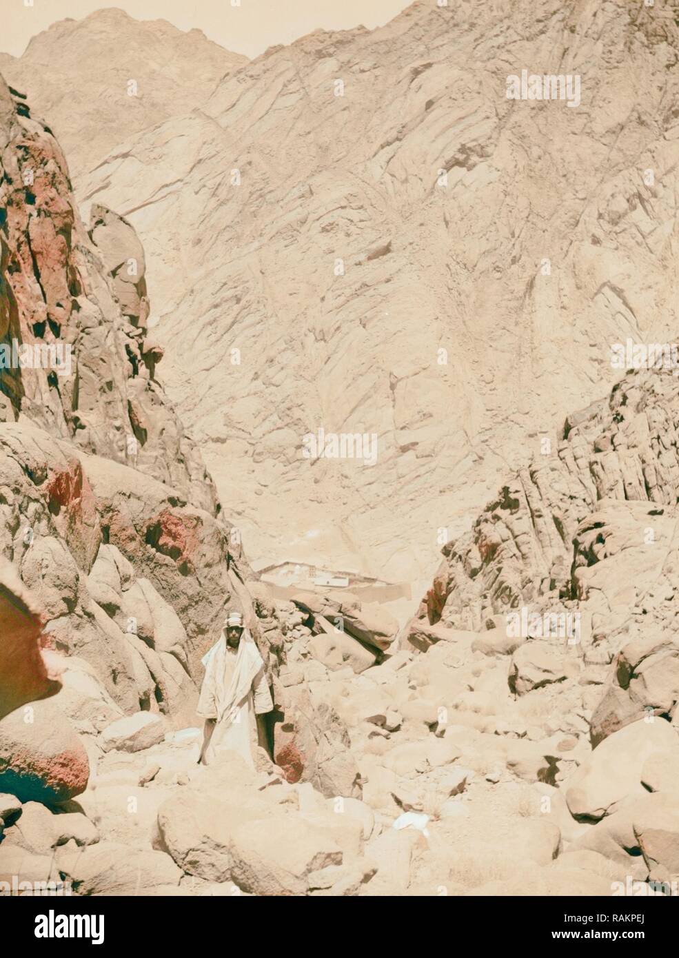 In the Sinai 1925, Egypt, Sinai. Reimagined by Gibon. Classic art with ...