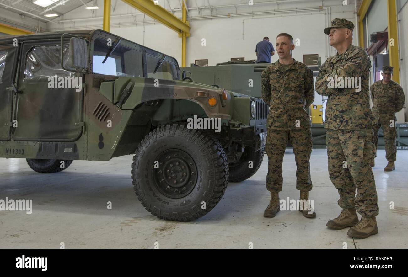 Commandant of the Marine Corps Gen. Robert B. Neller, right, speaks ...