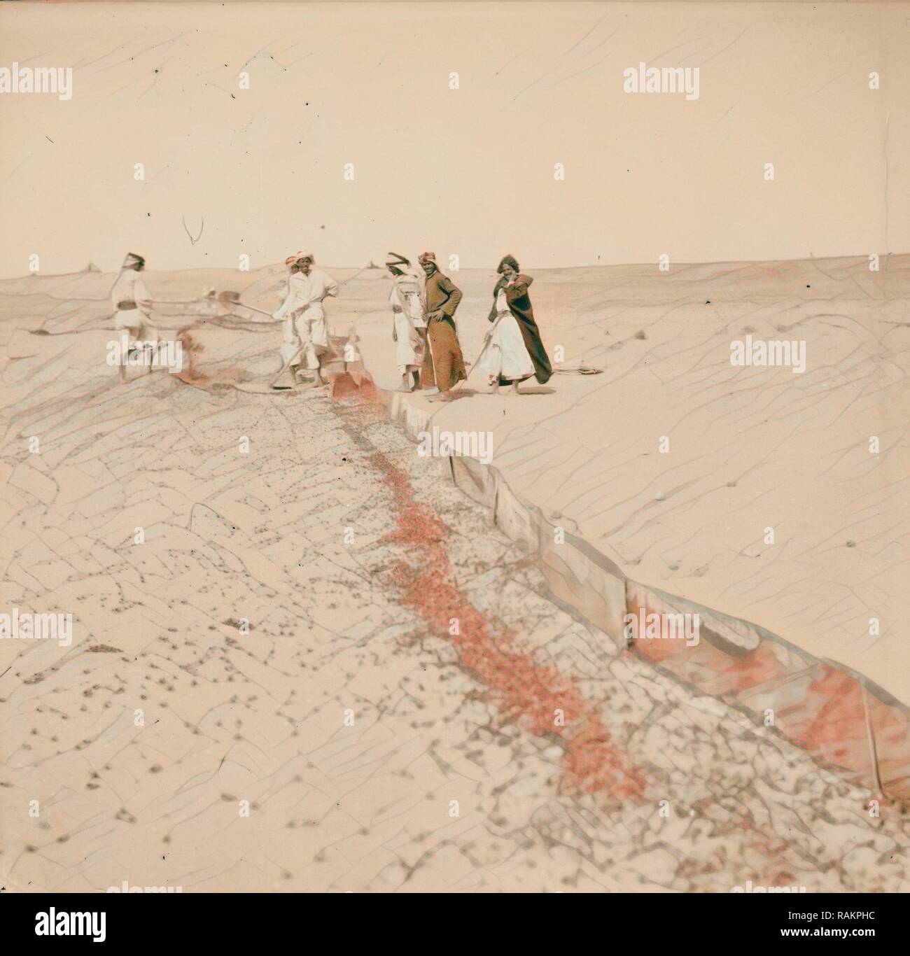 Locust plague, wall to trap. 1925, Middle East. Reimagined by Gibon ...