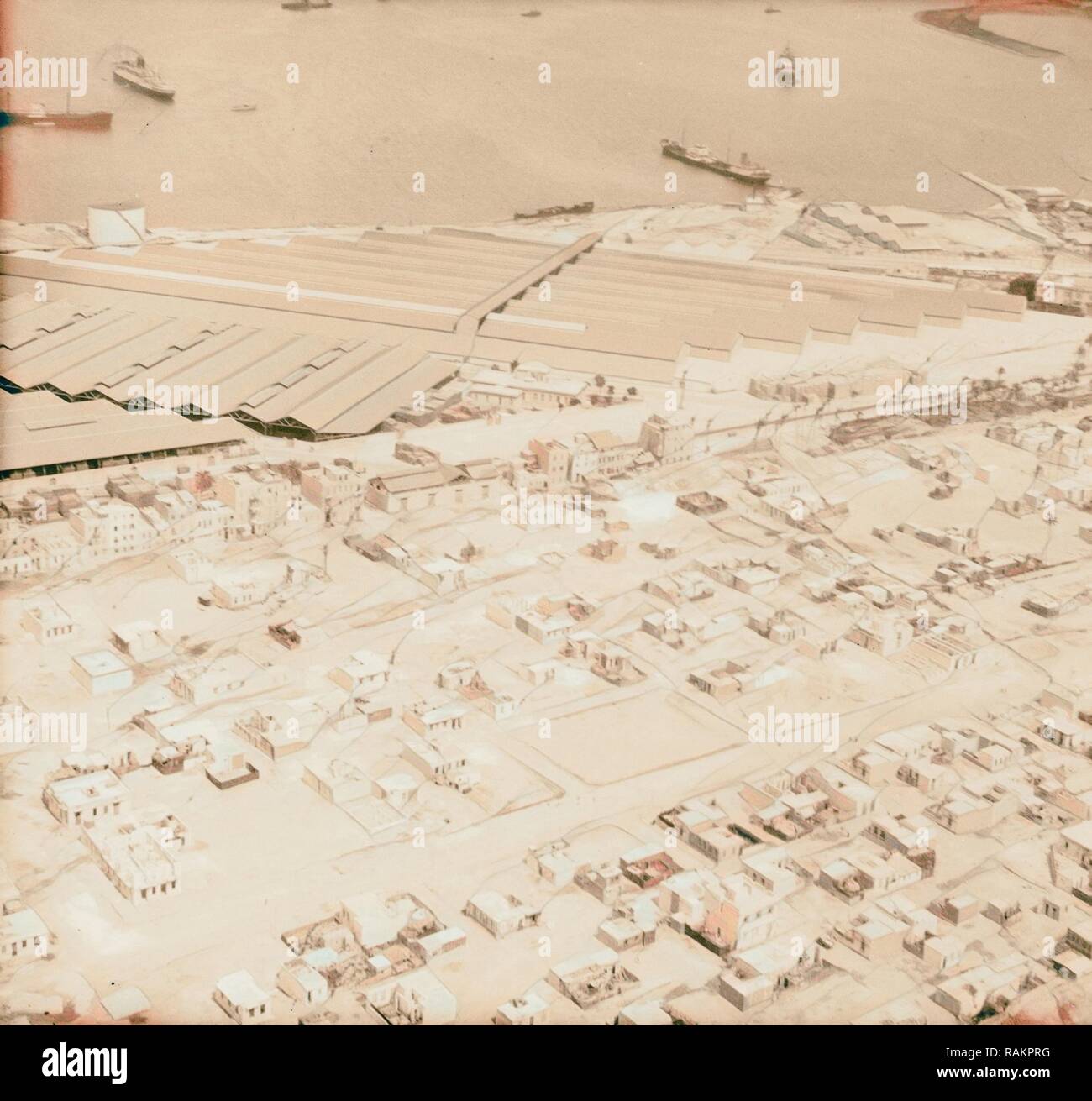 Aerial photos, Sea of Galilee and Jerusalem, Jordan River, Amman. 1910 ...