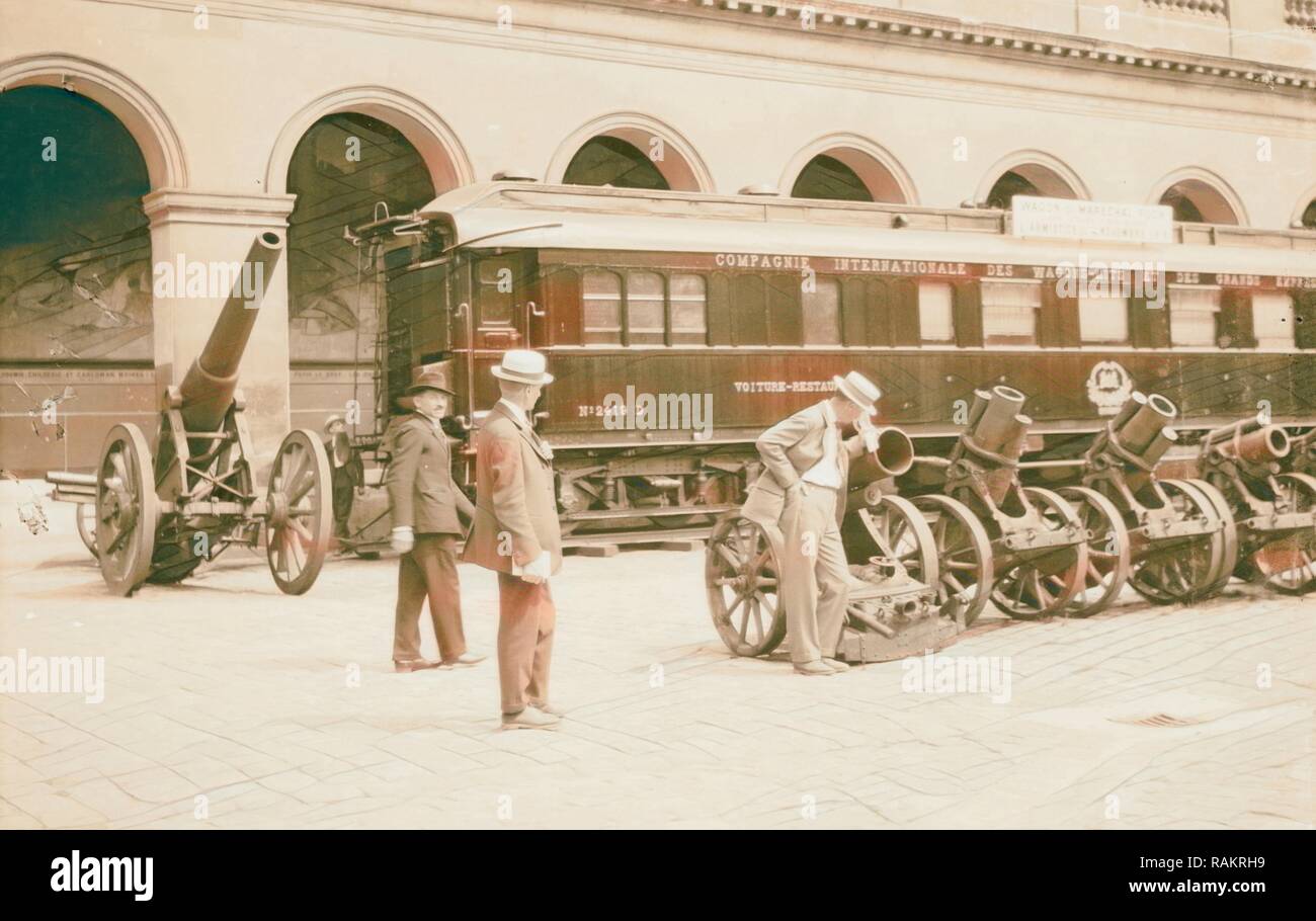 Railroad car in which was signed the armistice, Nov. 11, 1918. Railroad ...