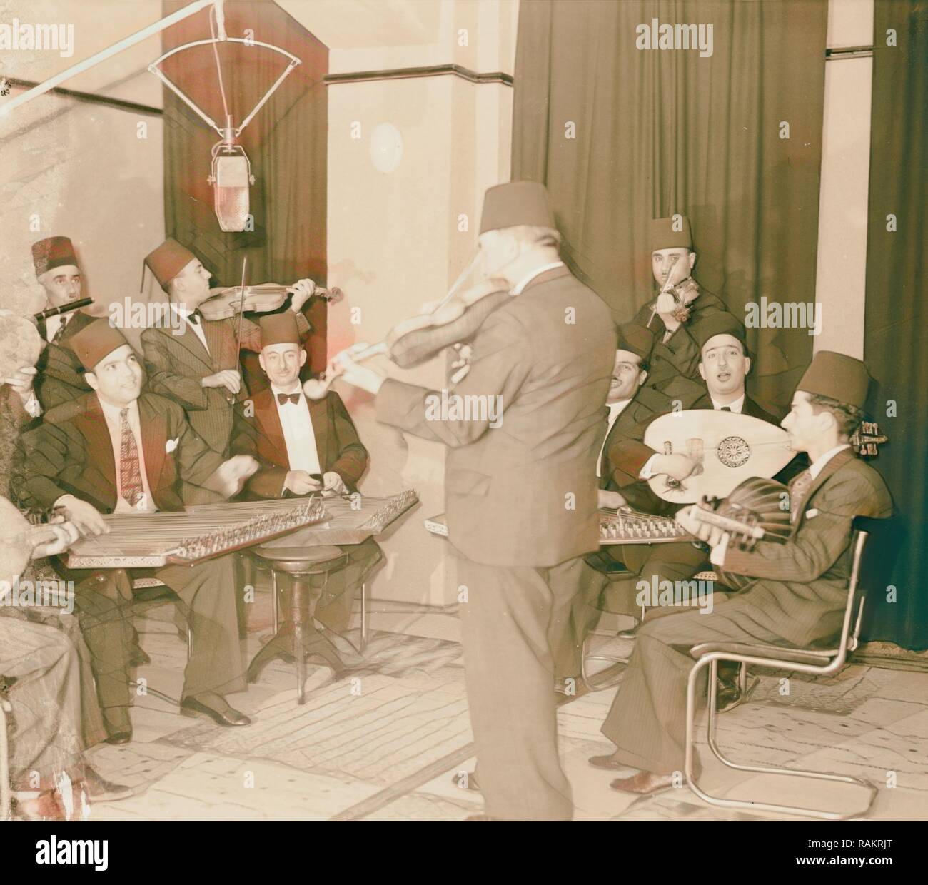 Radio artists, PBS, Palestine Broadcasting Service, Jerusalem. 1936 ...