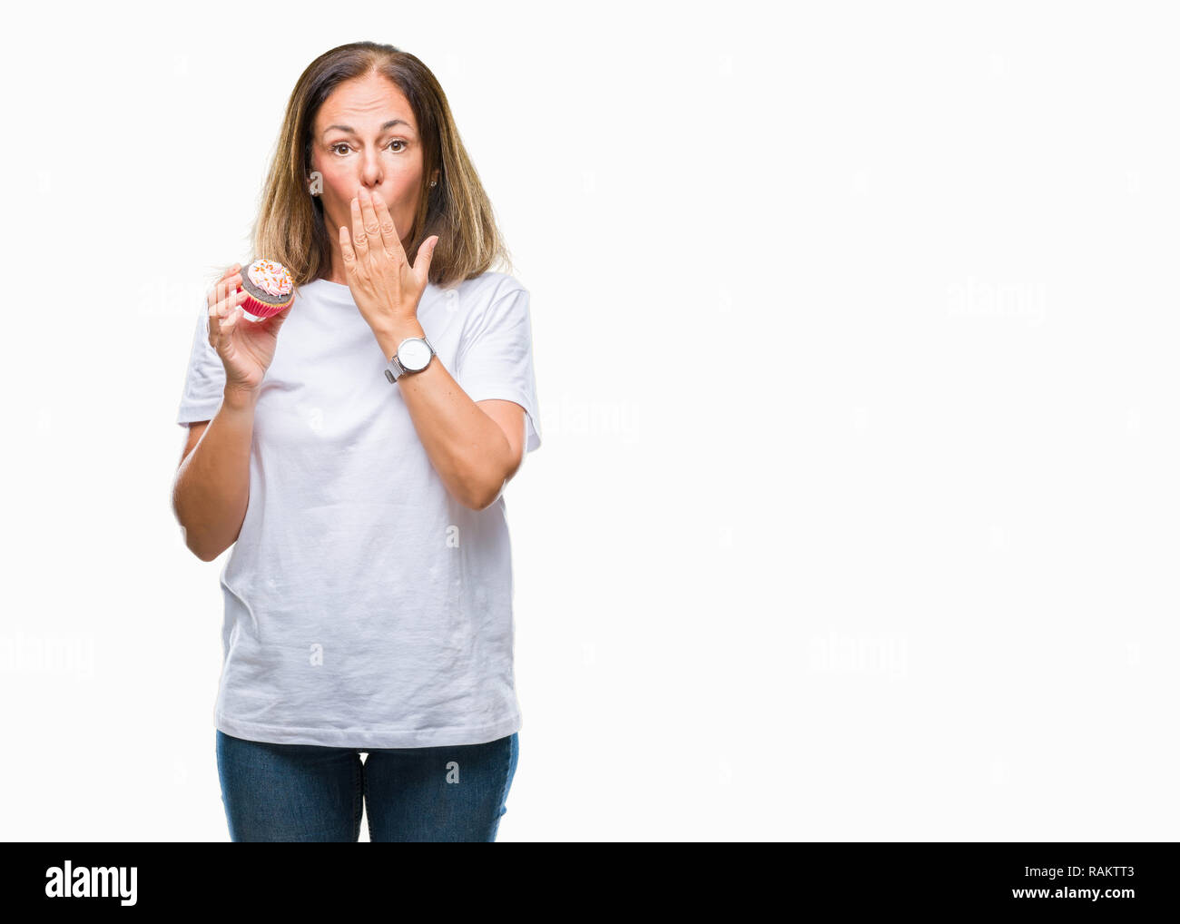 Cream in hands woman Cut Out Stock Images & Pictures - Alamy