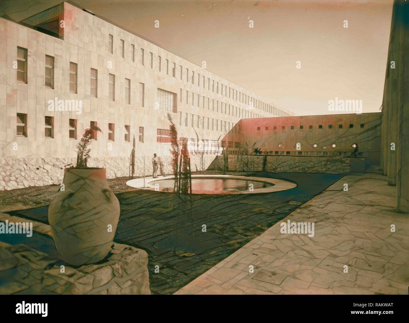 New Hadassah University Medical Centre, (Scopus) Courtyard of main ...