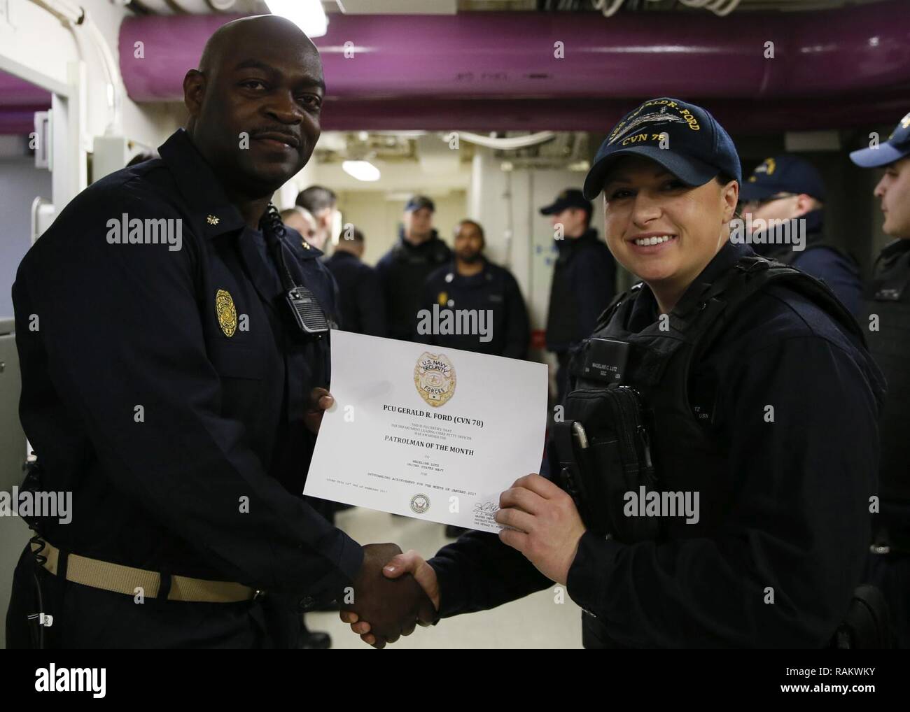 NEWPORT NEWS, Va. (Feb. 14, 2017) -- Master-at-Arms Seaman Madeline ...