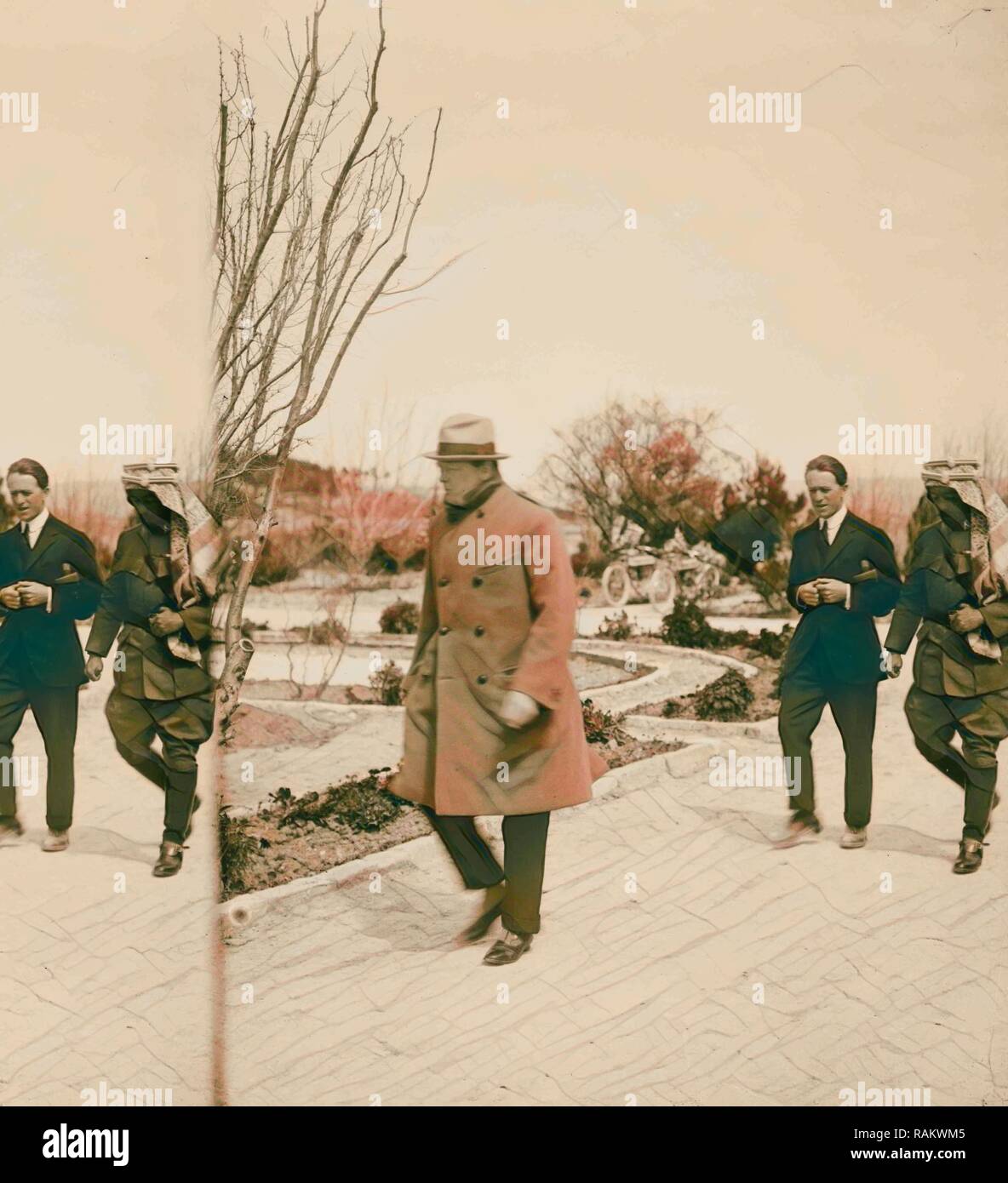 Churchill, Lawrence & the Emir Abdullah. 1921, Middle East, Israel and ...