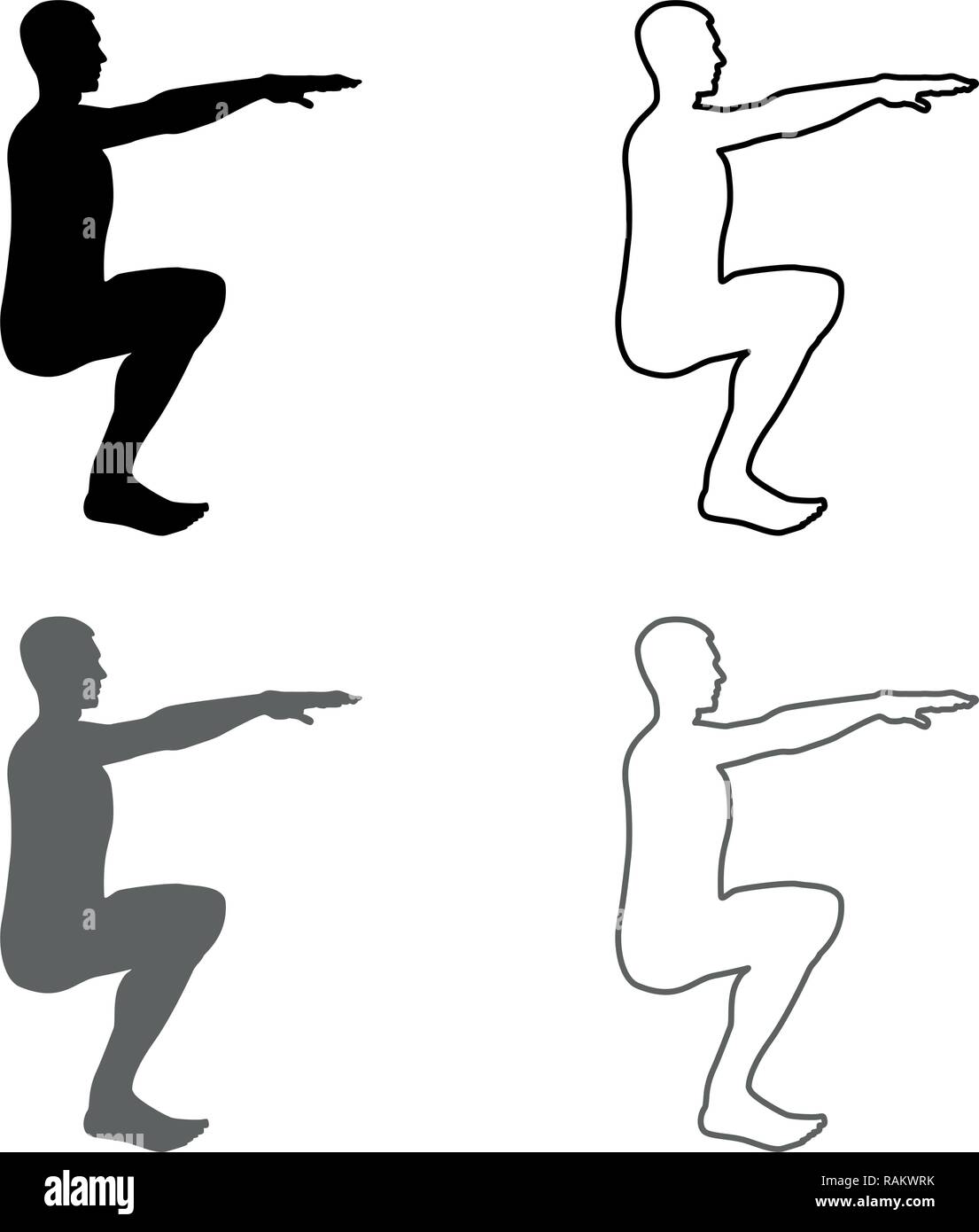 Crouching Person Silhouette