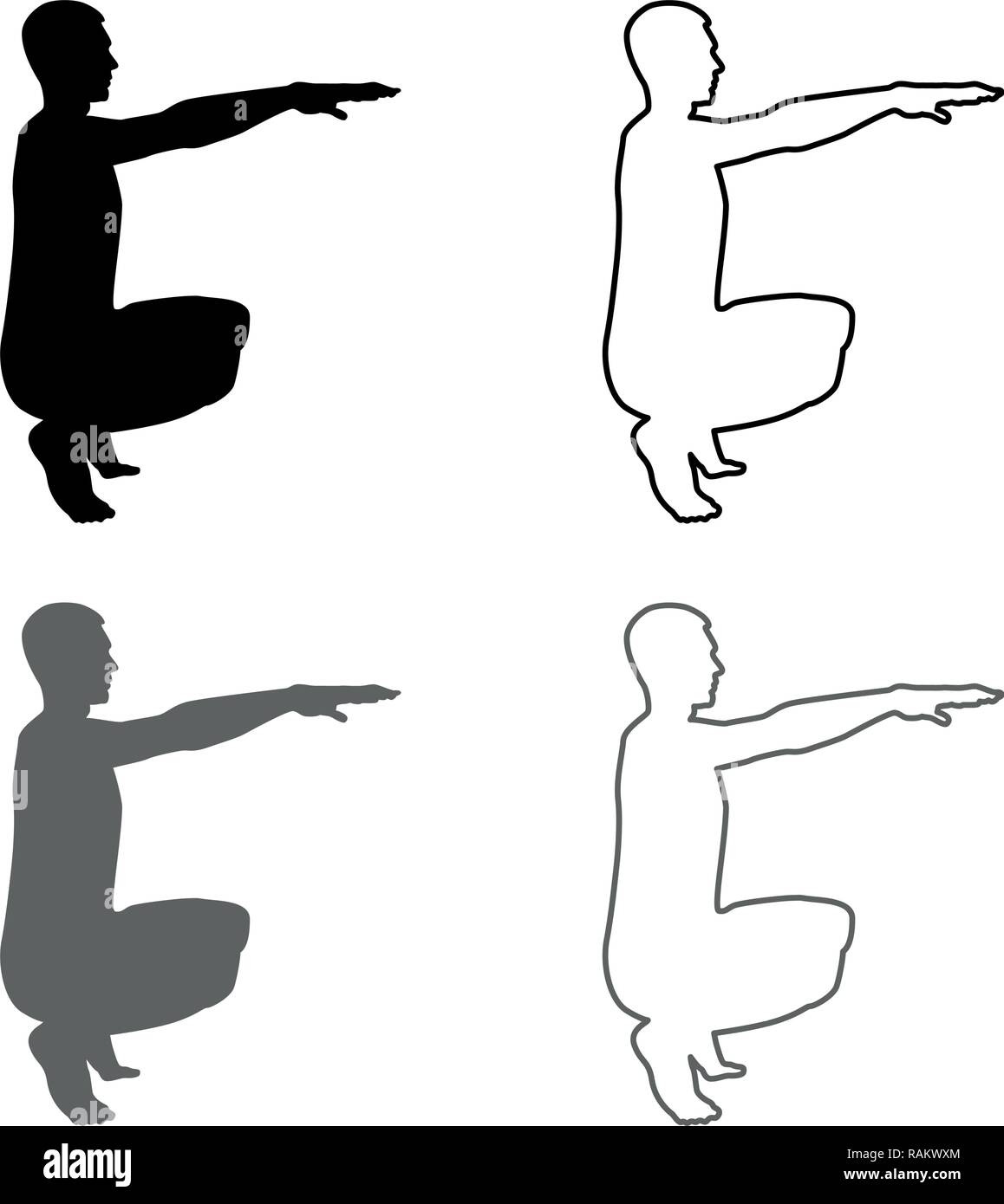 Crouch Cut Out Stock Images & Pictures - Alamy