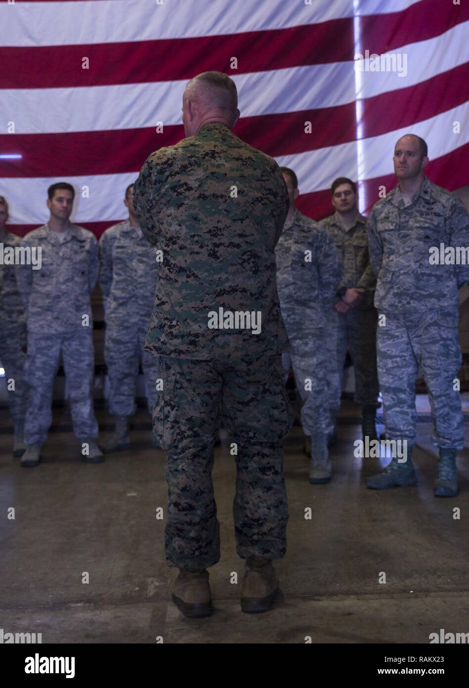 Lt. Gen. Lawrence D. Nicholson thanks Airmen with the 31st and 33rd ...