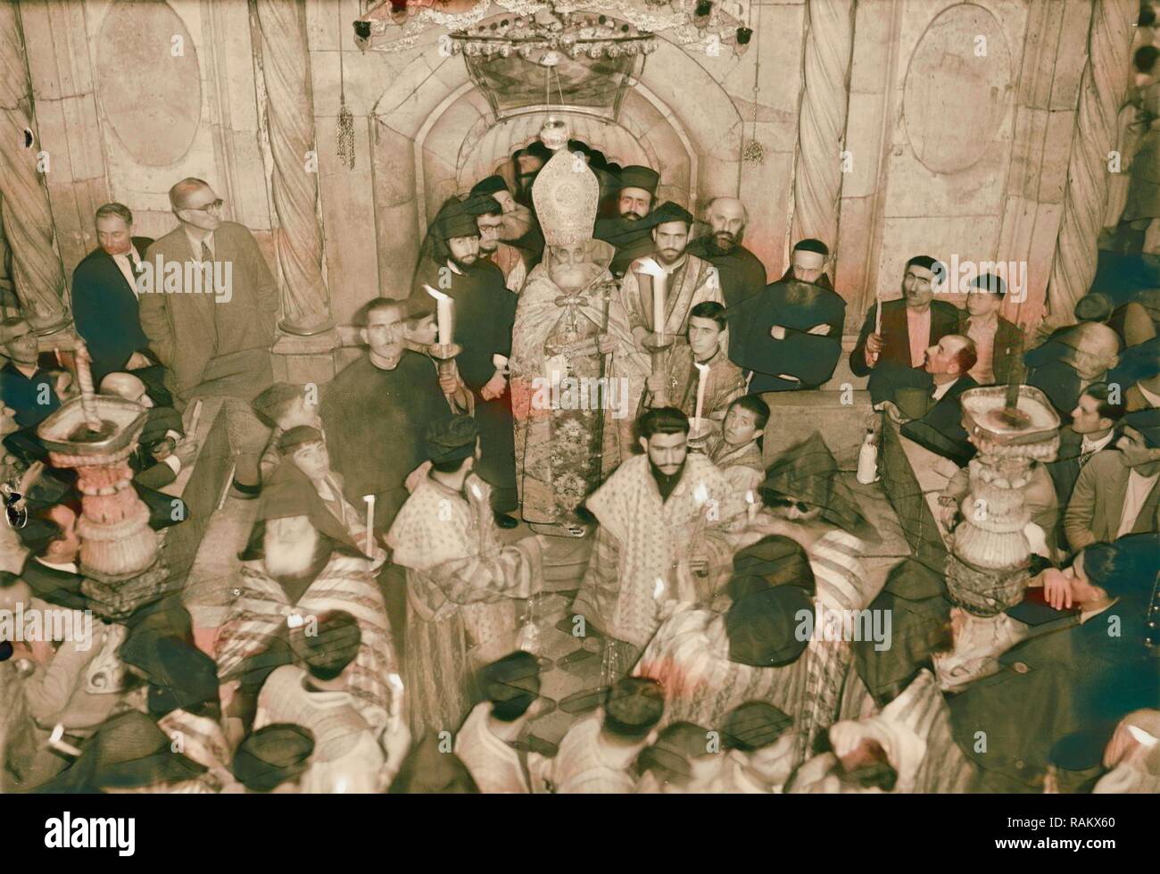 Calendar of religious ceremonies in Jerusalem Easter period 1941 ...