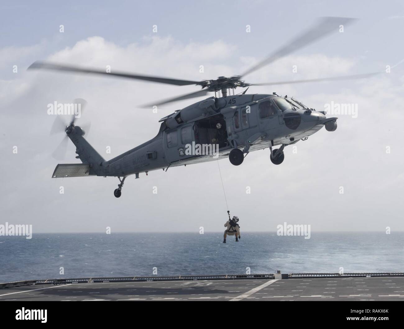 SOUTH CHINA SEA (Feb. 14, 2017) Naval Aircrewman (Helicopter) 2nd Class ...