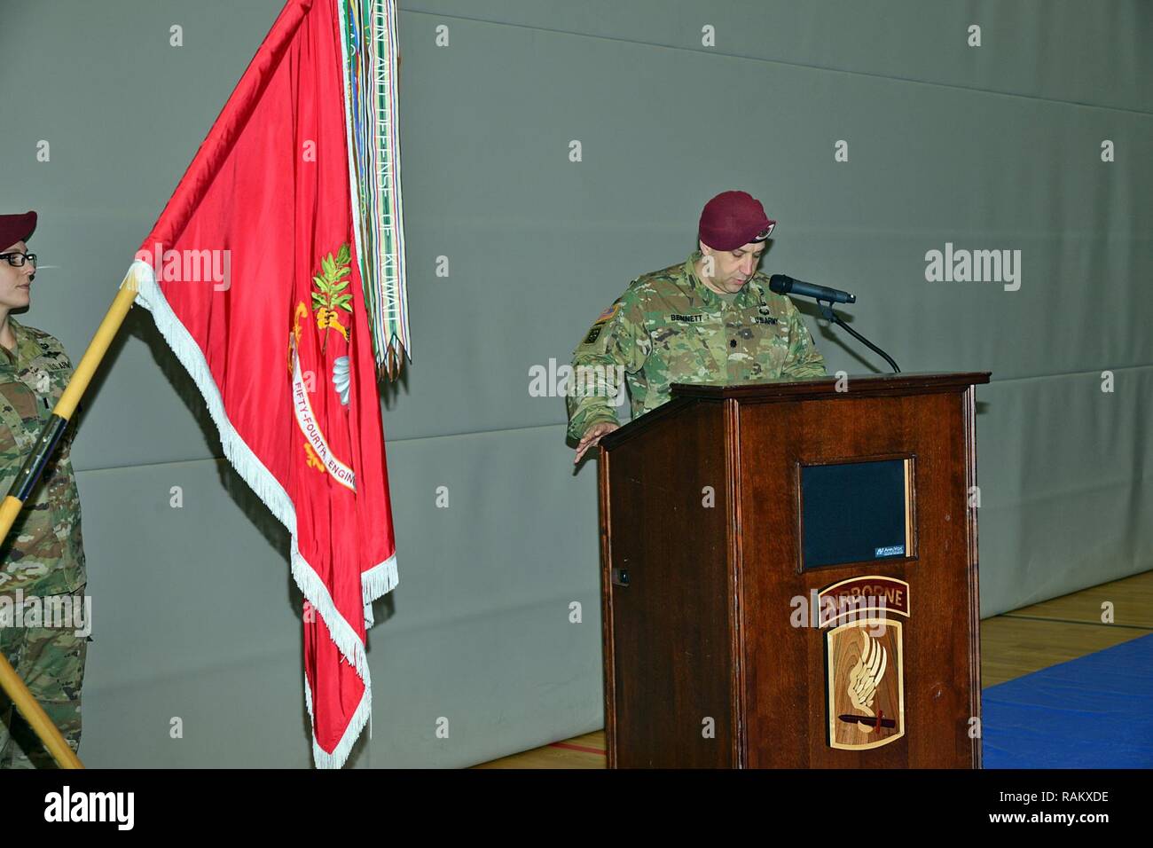 U. S. Army Lt. Col. Benjamin A. Bennett, Commander of 54th Brigade ...