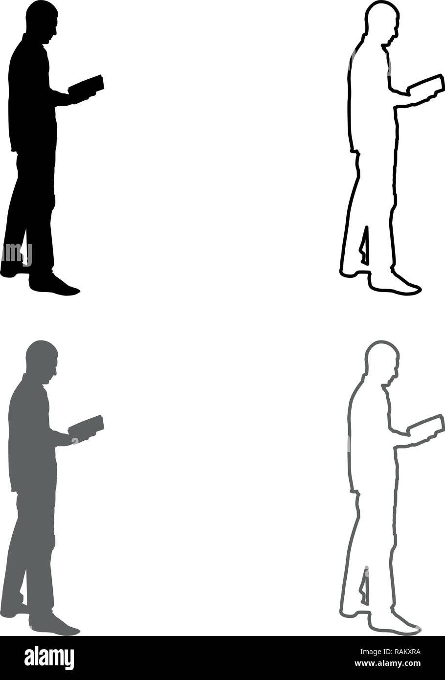 Simple Person Standing Silhouette