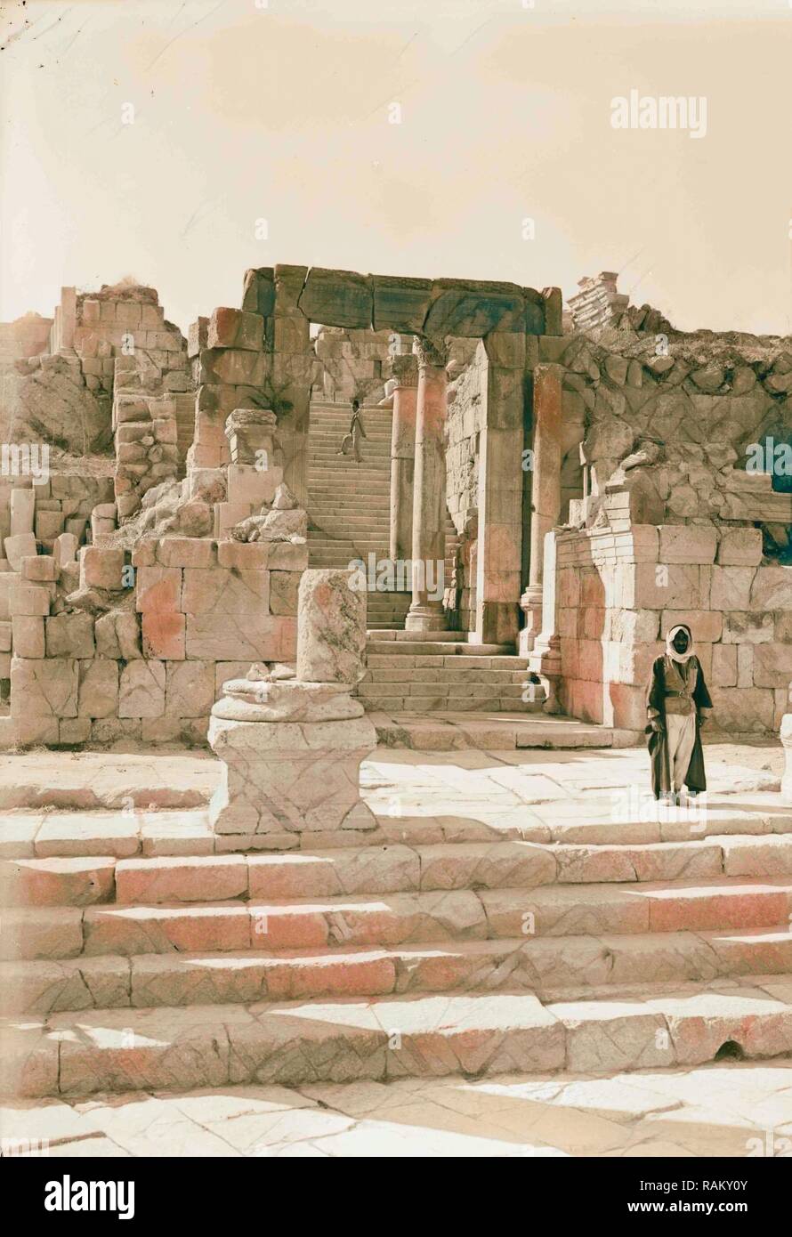 Jerash. Entrance to cathedral compound. 1940, Jordan, Gerasa (Extinct ...