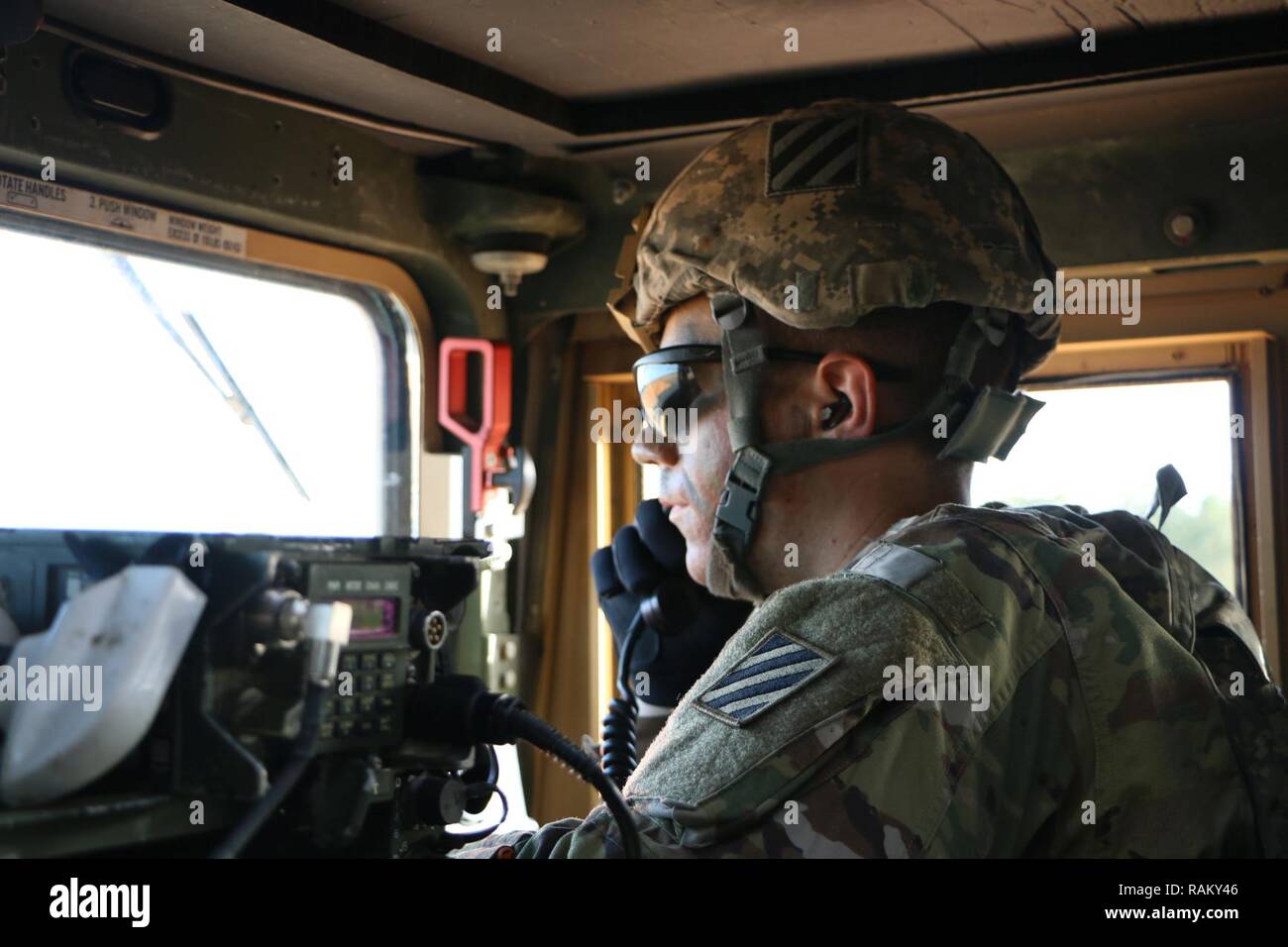 2nd Lt. Ryan Hobbs, platoon leader with Alpha Company, 703rd Brigade ...