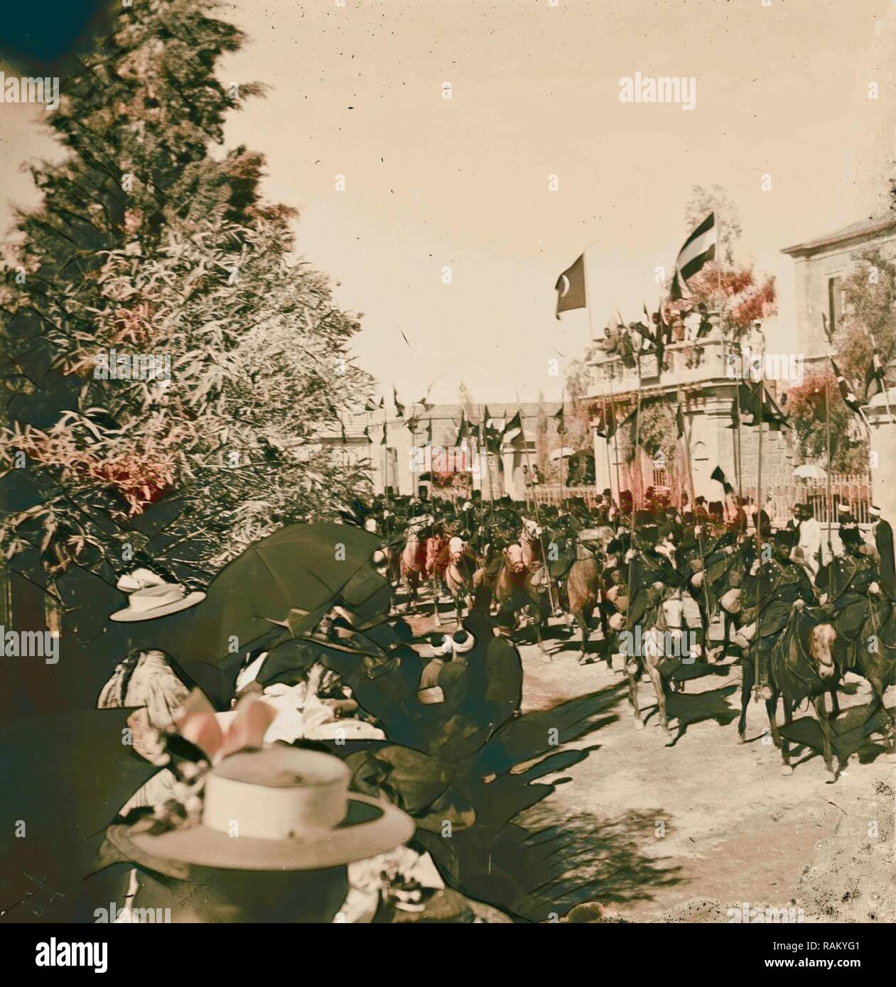 State visit to Jerusalem of Wilhelm II of Germany in 1898 General view ...
