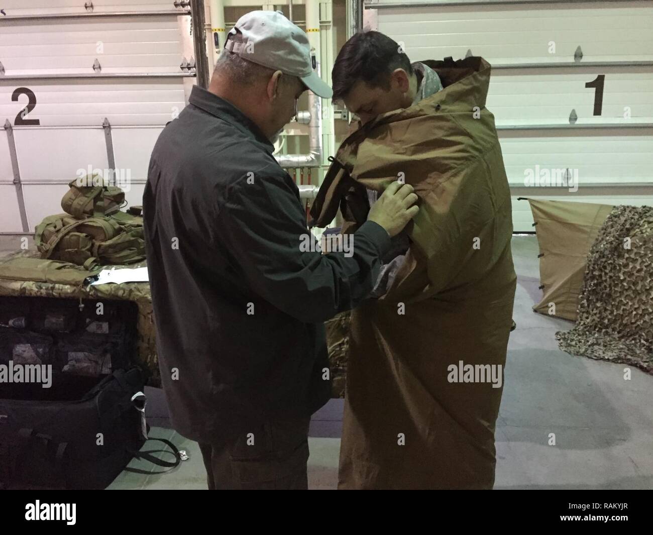 Sgt. 1st Class Travis Baie, the operations noncommissioned officer for ...