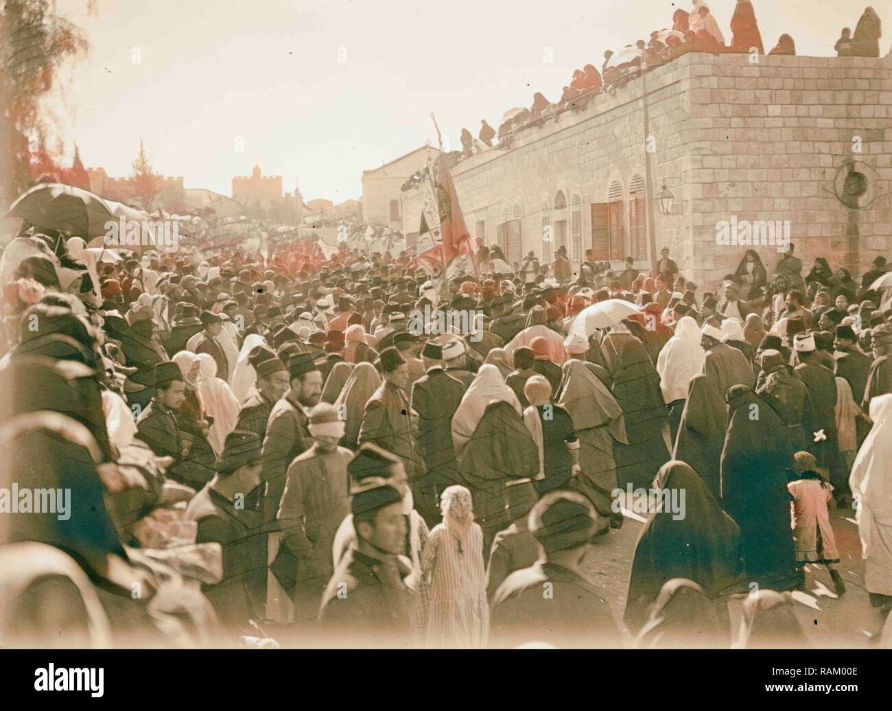 Nebi Musa festival 1920, Jerusalem, Israel. Reimagined by Gibon ...