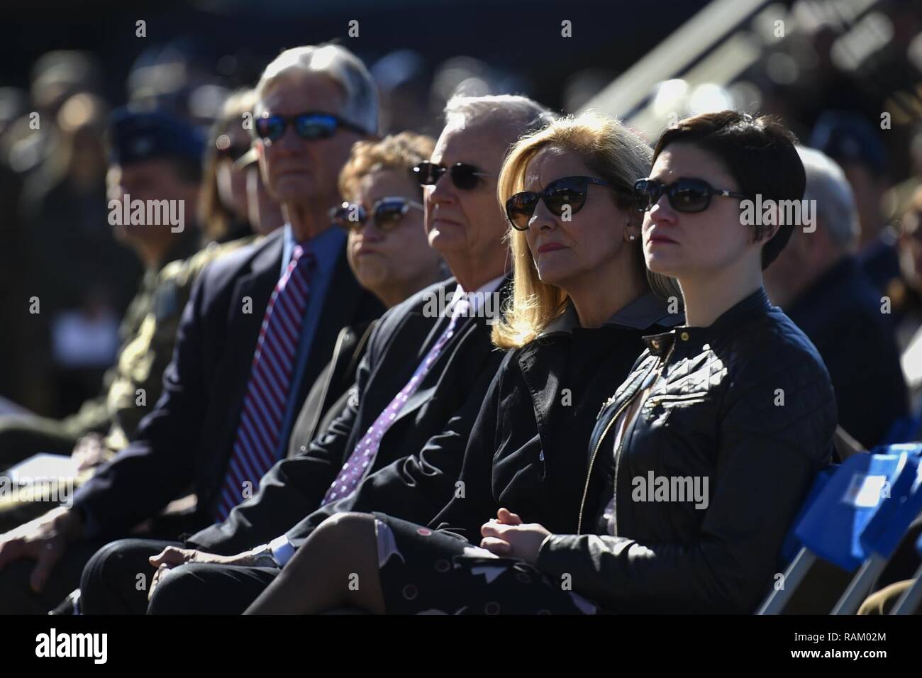 The families of the Ratchet 33 aircrew attend a memorial ceremony at ...