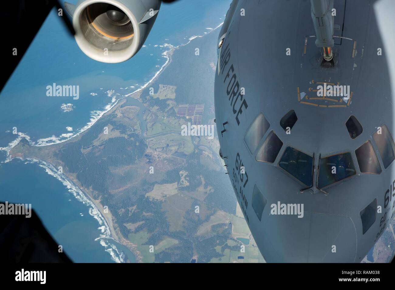 A C-17 Globemaster III, flown by aircrew from the 301st Airlift ...