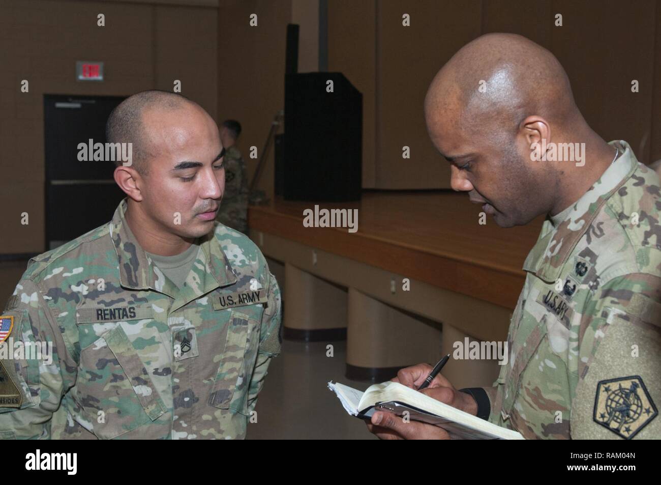 Command Sgt. Maj. Wardell Jefferson (right), the Command Sgt. Maj. of ...