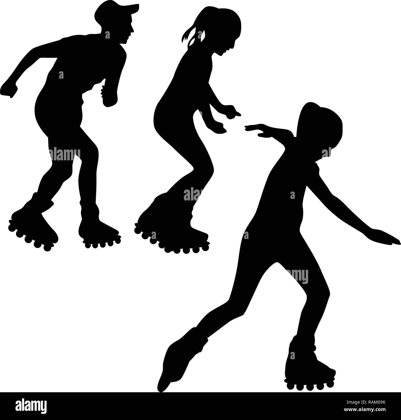 roller silhouette vector Stock Vector Image & Art - Alamy