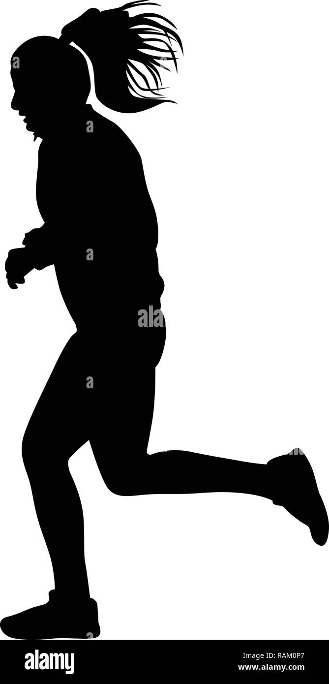 Runner silhouette vector Stock Vector Image & Art - Alamy