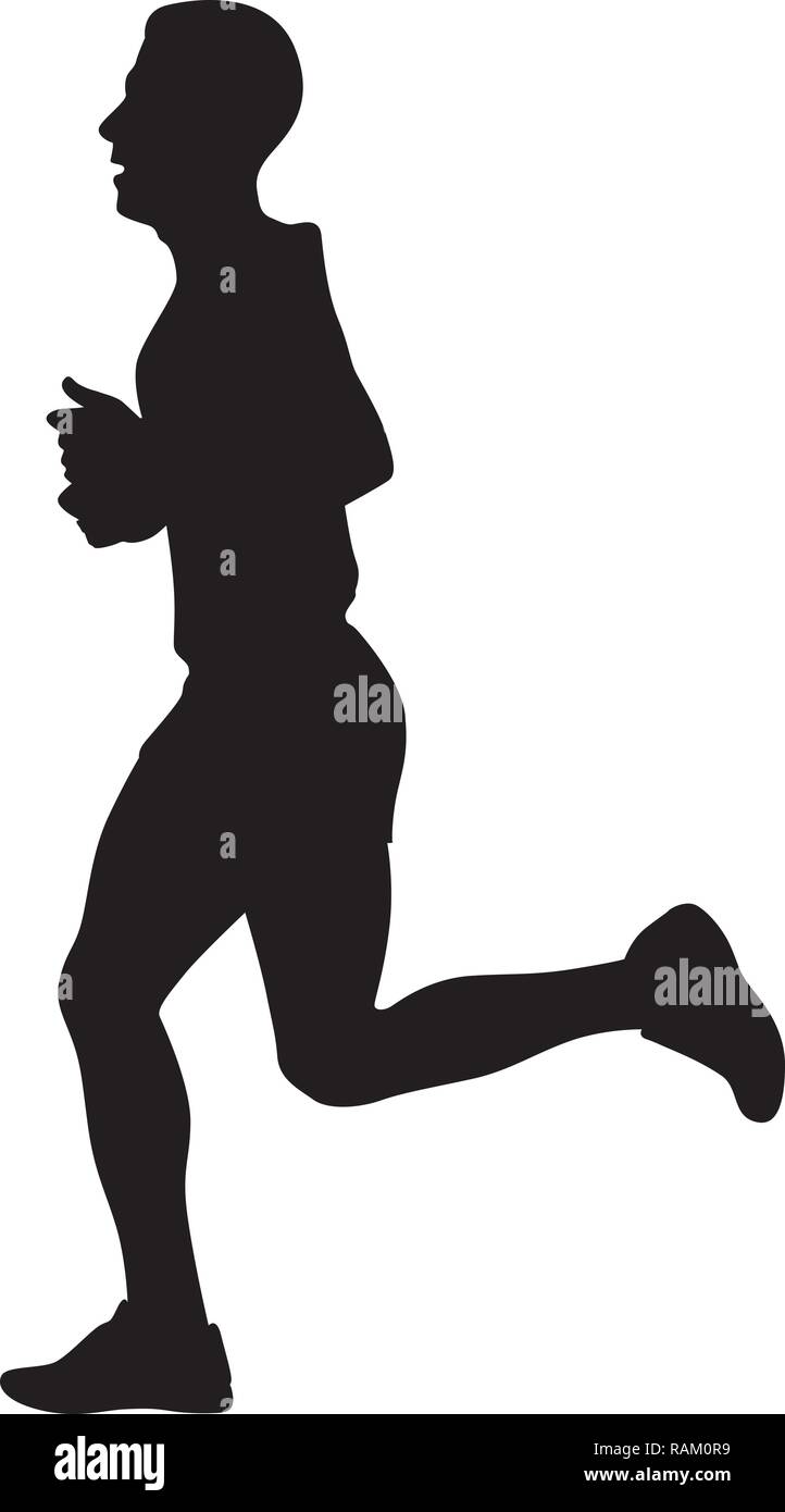 Runner silhouette vector Stock Vector Image & Art - Alamy