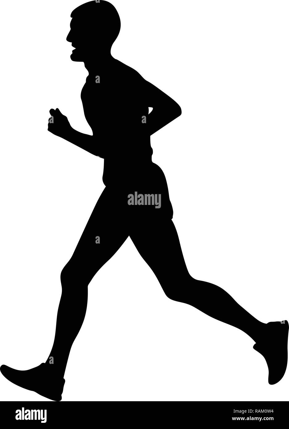 Silhouette female runner finish line hi-res stock photography and ...