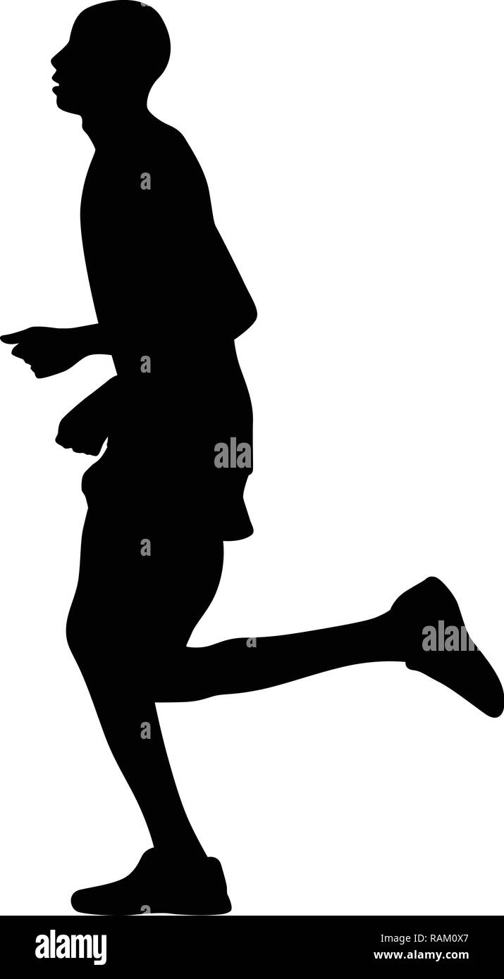 Runner silhouette vector Stock Vector Image & Art - Alamy