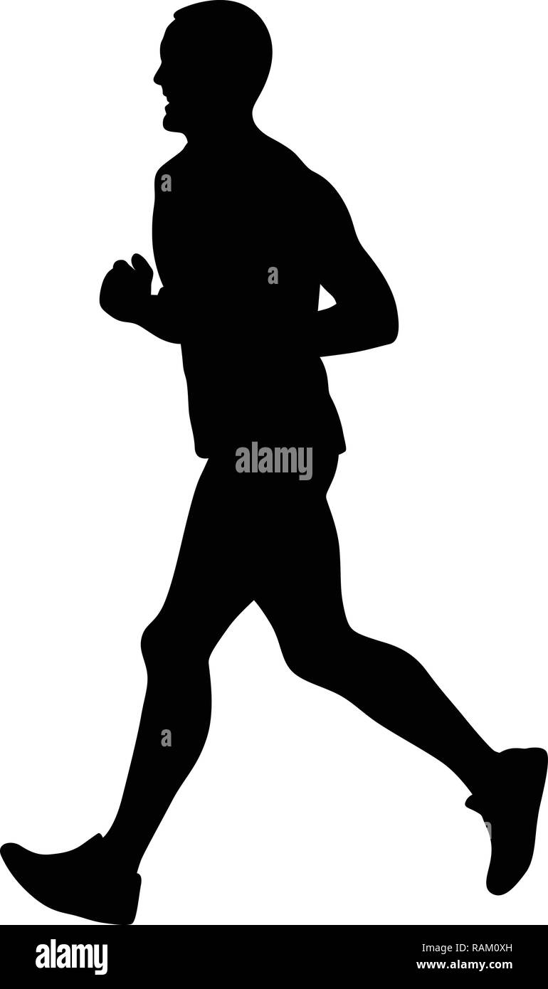 Runner silhouette vector Stock Vector Image & Art - Alamy
