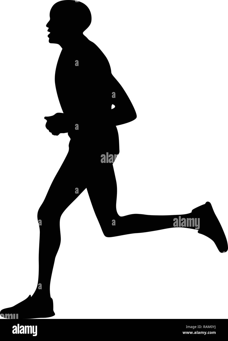 Runner silhouette vector Stock Vector Image & Art - Alamy