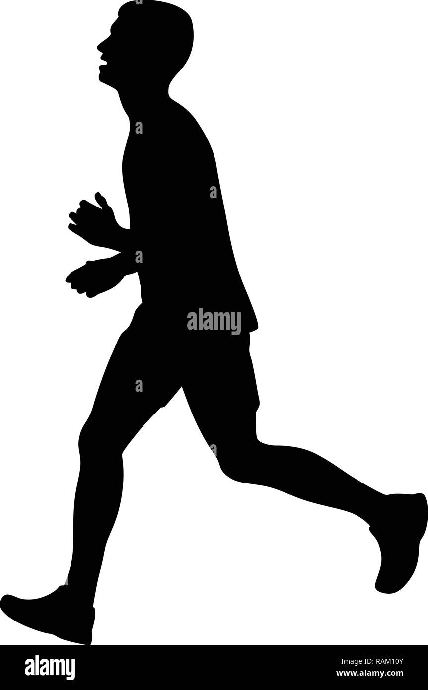 Runner silhouette vector Stock Vector Image & Art - Alamy