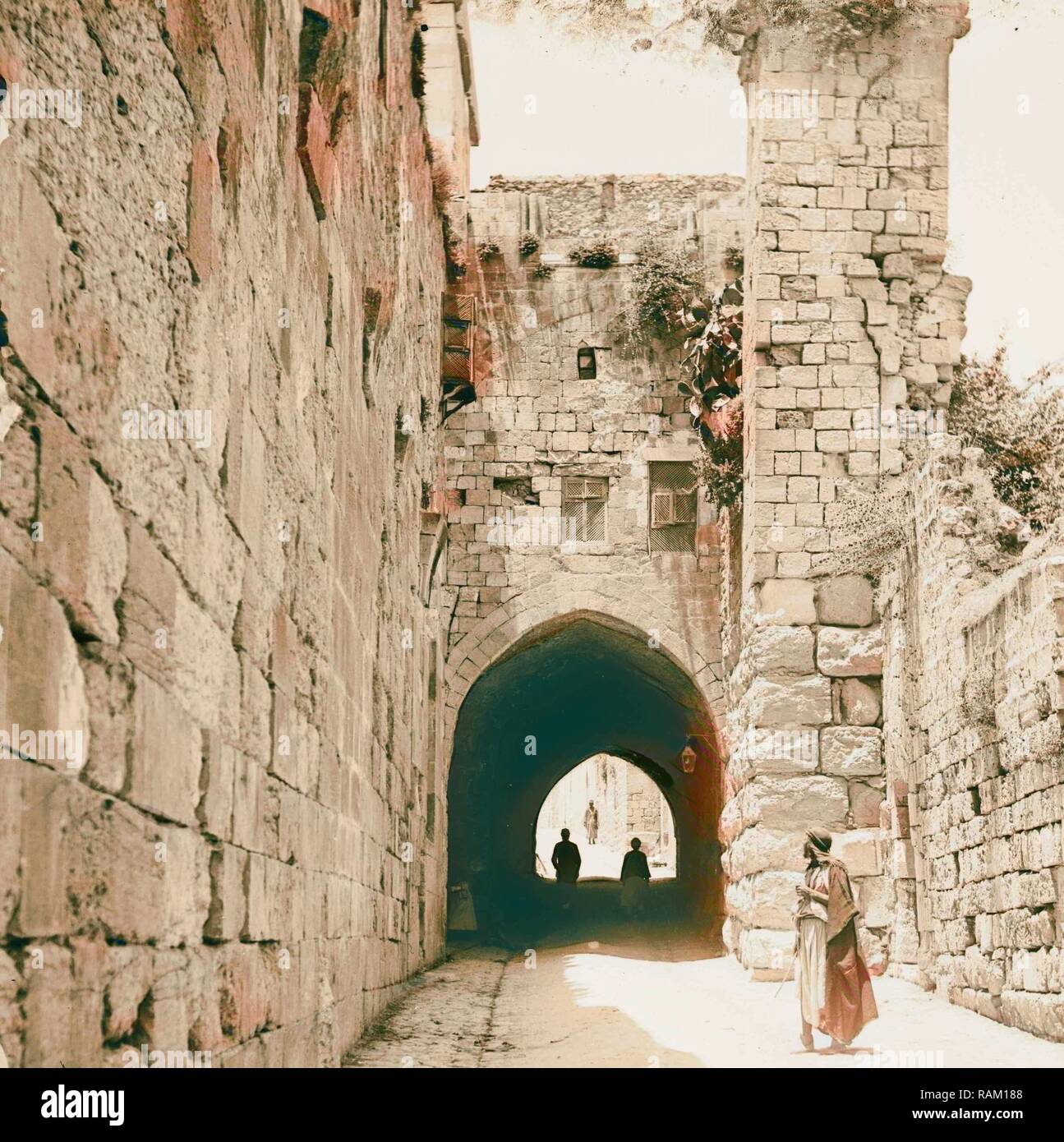 Tower of Antonia, Jerusalem. American Colony, Jerusalem. 1898, Israel ...