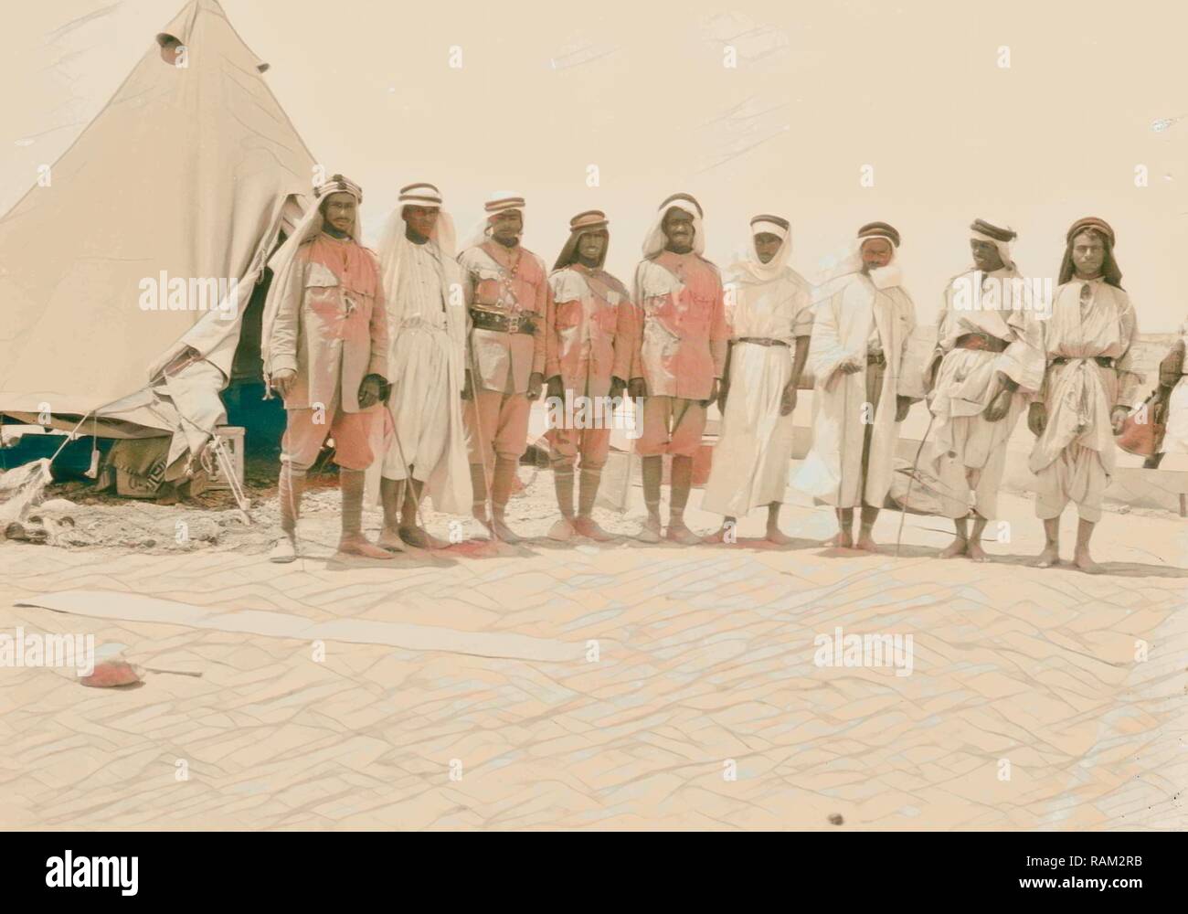 Locust killers at camp. 1898, Middle East, Israel and/or Palestine ...