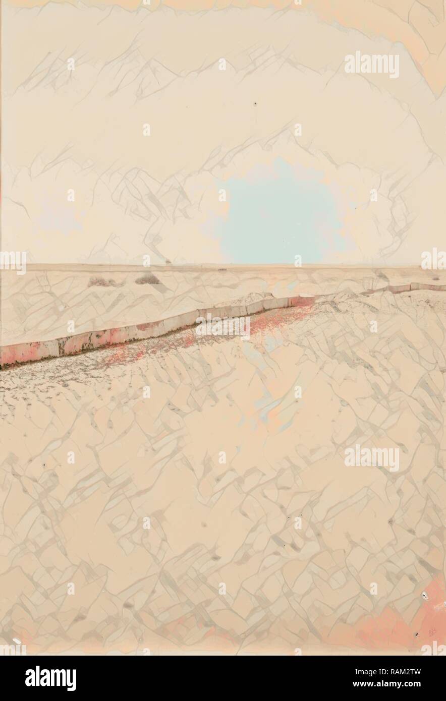 Locust plague, wall & traps. 1898, Middle East, Israel and/or Palestine ...