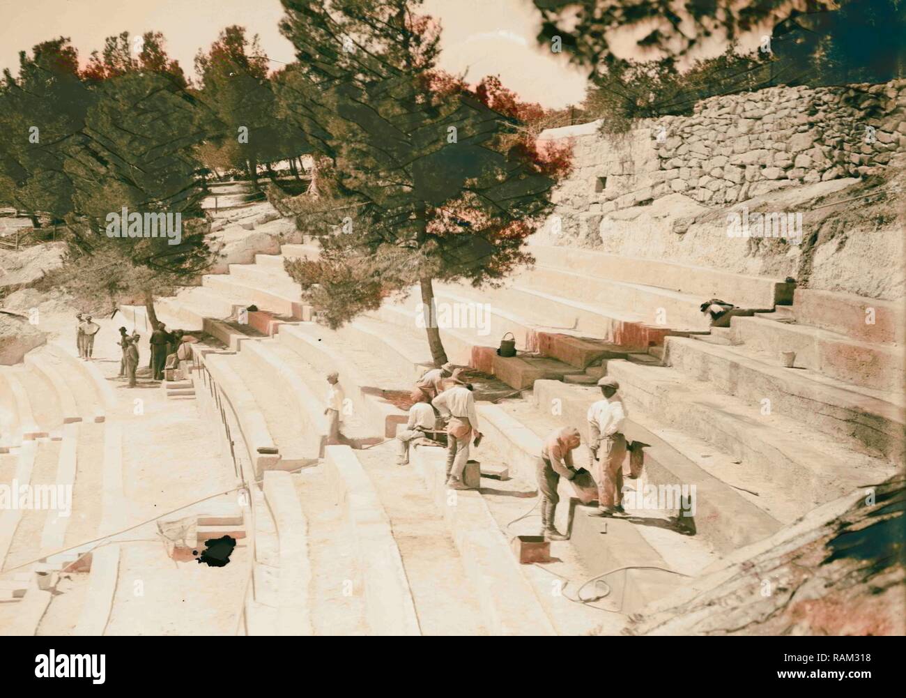 Amphitheatre on Mt. Scopus prior to opening of Hebrew University 1925 ...