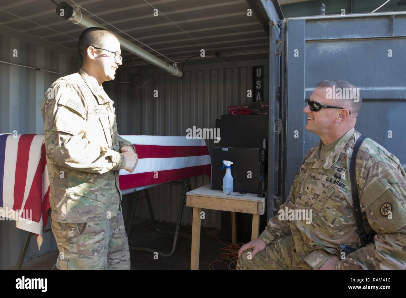 Spc. Jose Perez, a mortuary affairs specialist with the 246th ...
