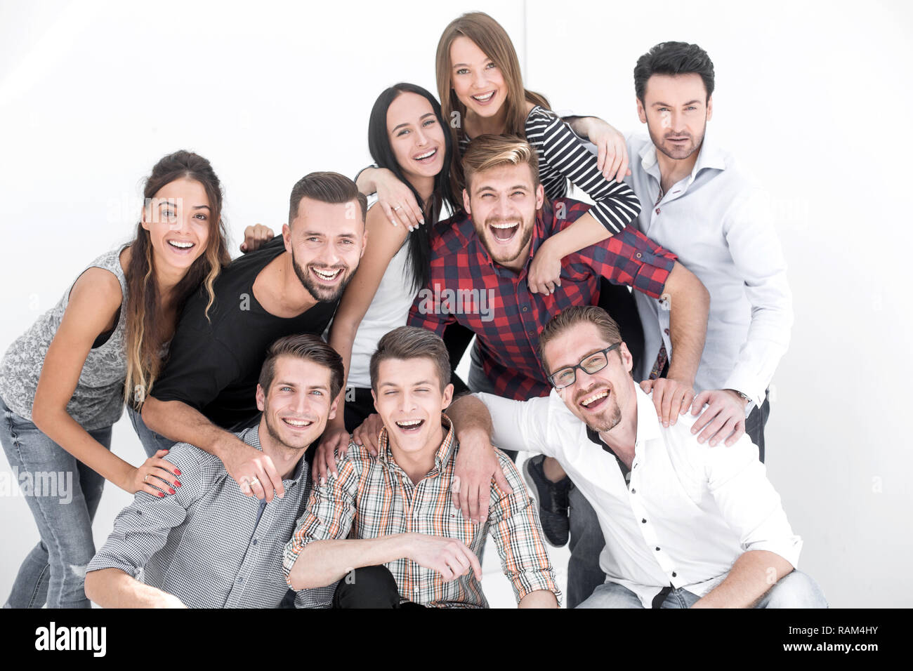 cheerful group of promising young people Stock Photo - Alamy