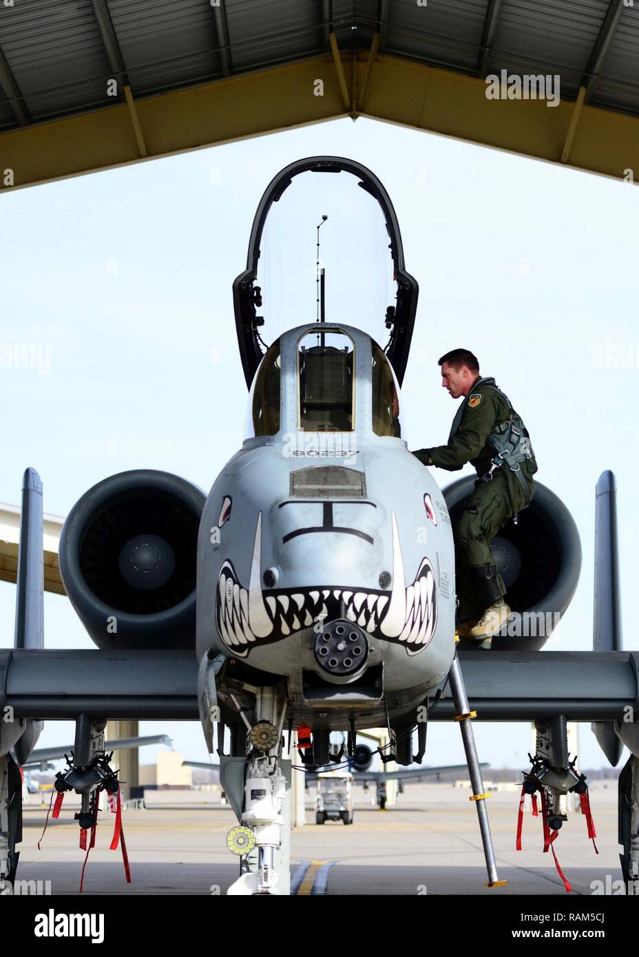 U.S. Air Force Lt. Col Ryan Hodges, an A-10 Thunderbolt II pilot ...