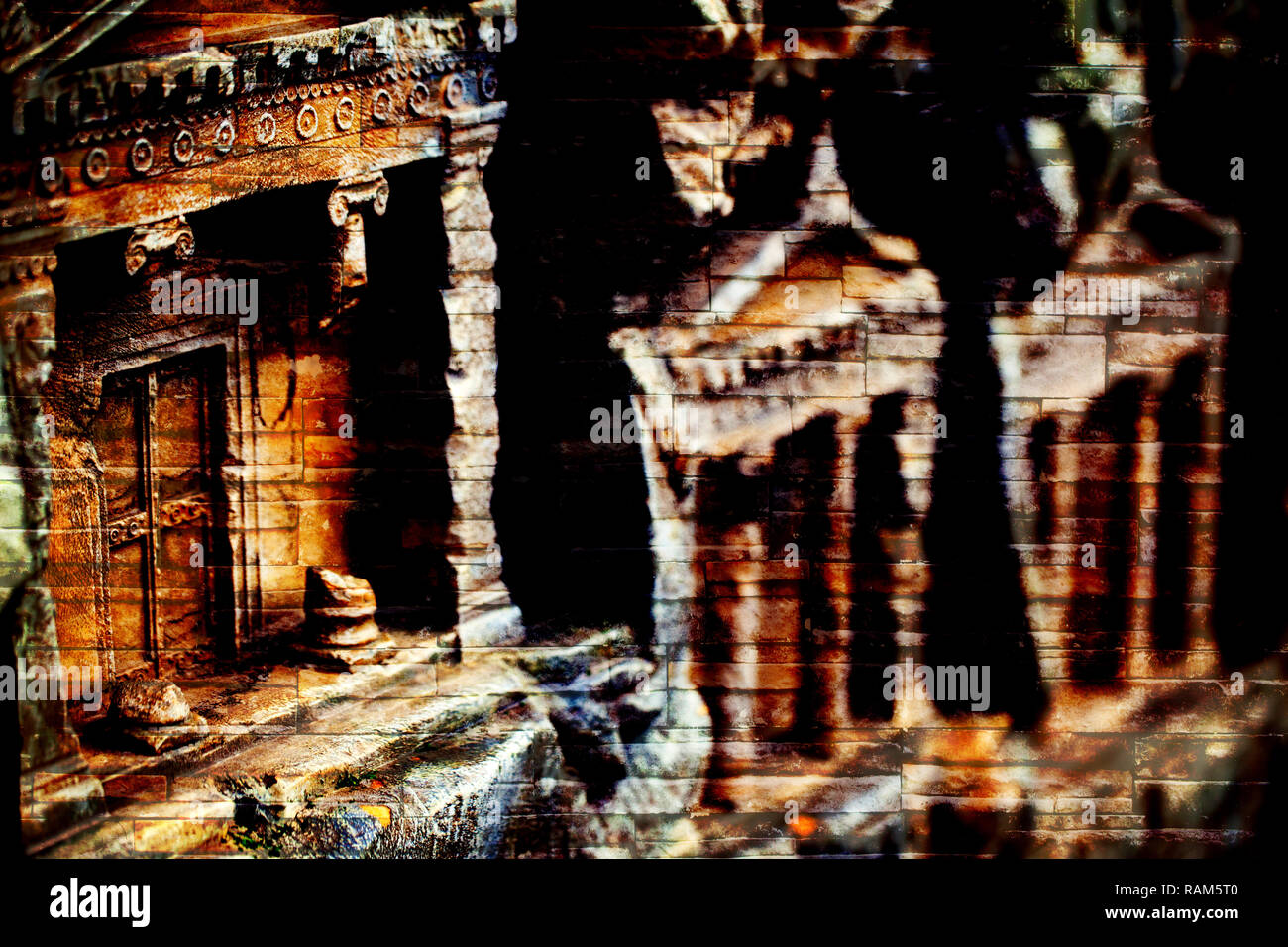 Abstract Grunge Historical Building Background Texture Photo Stock ...