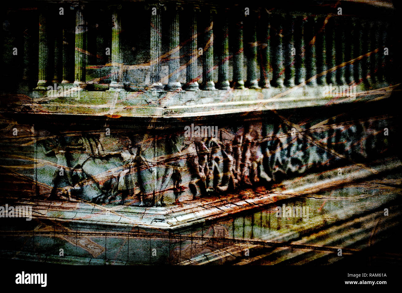 Abstract Grunge Historical Building Background Texture Photo Stock ...