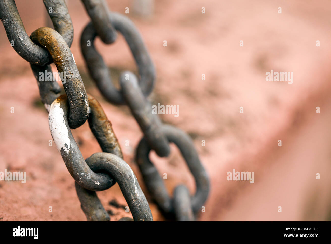 Abstract Grunge Rusty Dirty Metal Chain Photo Stock Photo - Alamy