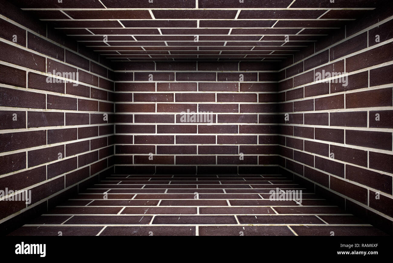 Abstract Urban Interior Brick Room Stage Background Texture Stock Photo ...